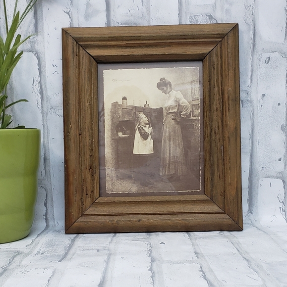 Unique Vintage | Wall Decor | Vintage Mom And Daughter Framed Black ...